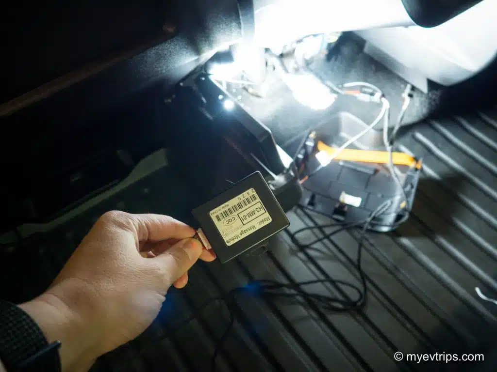 Tesla Massage Seat Module Install and Review | MYEV Trips