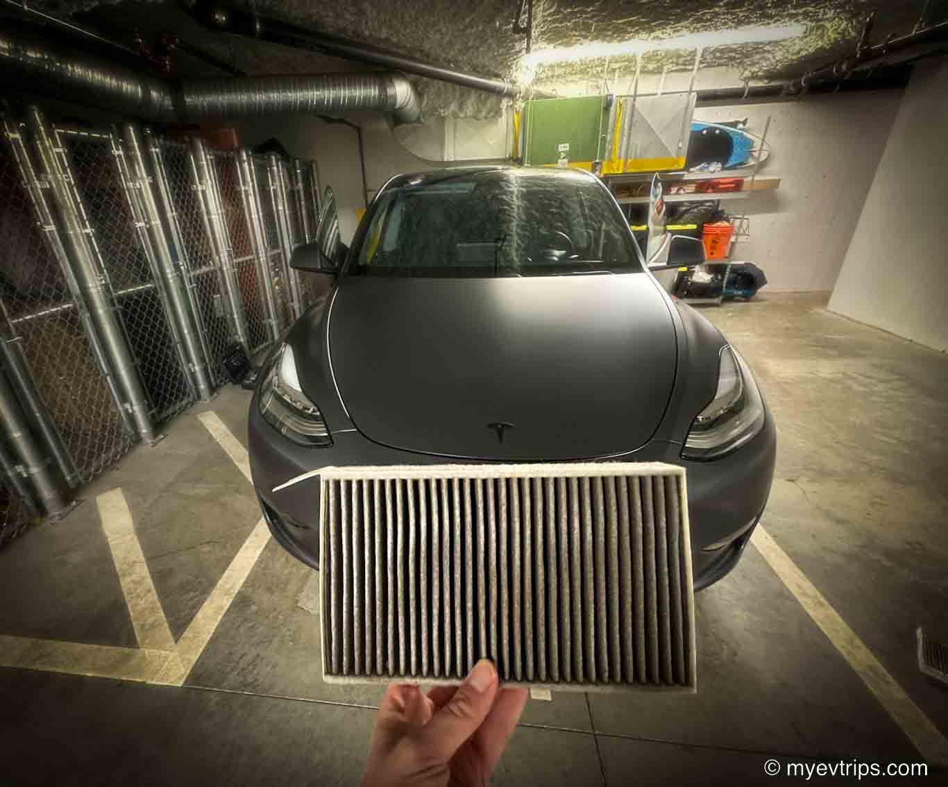 Wondering Why Your Tesla AC Smells Bad? Check Your Air Filter.
